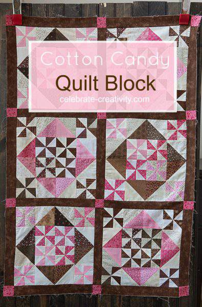 Cotton Candy Quilt Block | Celebrate Creativity
