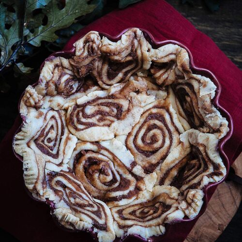 Cinnamon Roll Pie Crust | Celebrate Creativity