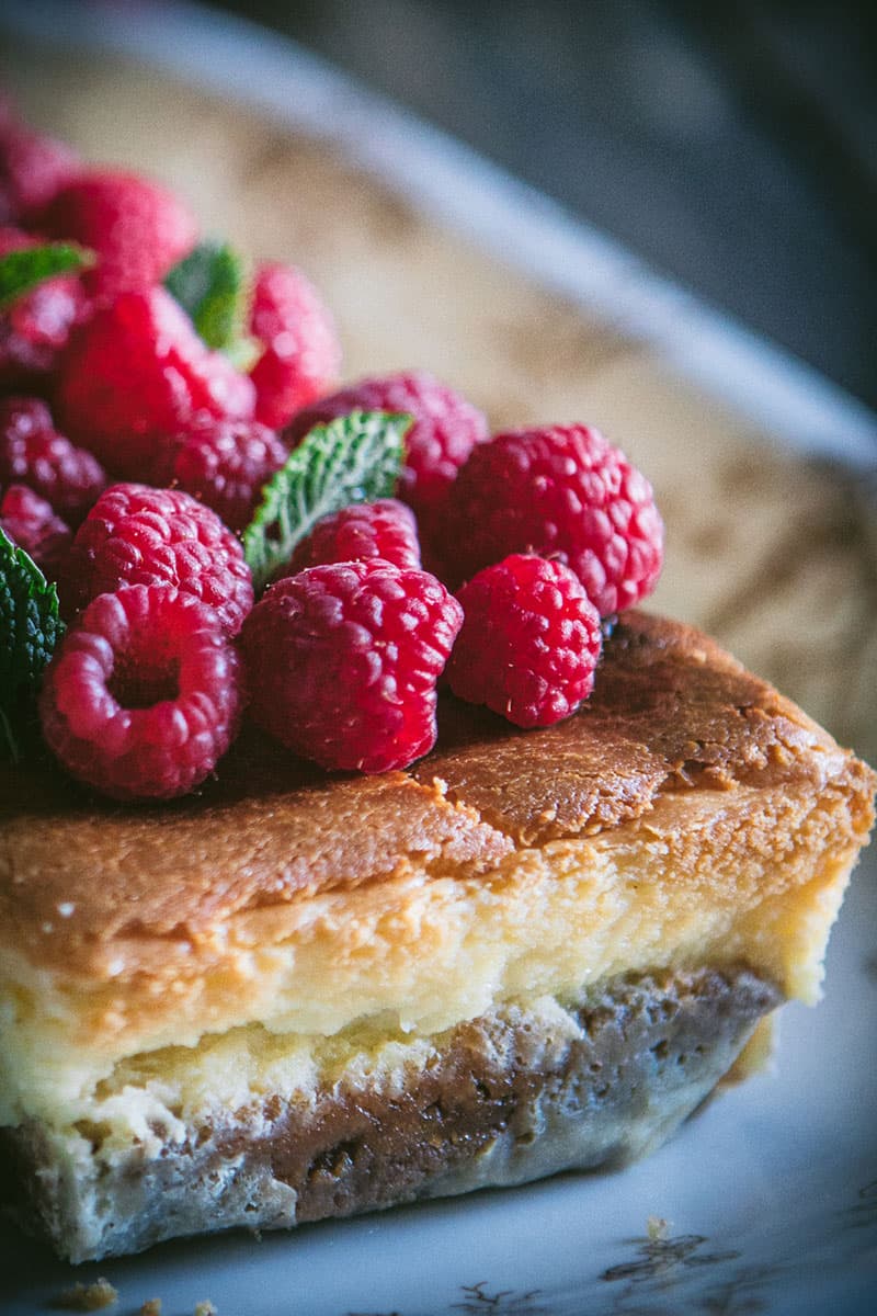 Raspberry-Topped Creamy Cheesecake | Celebrate Creativity